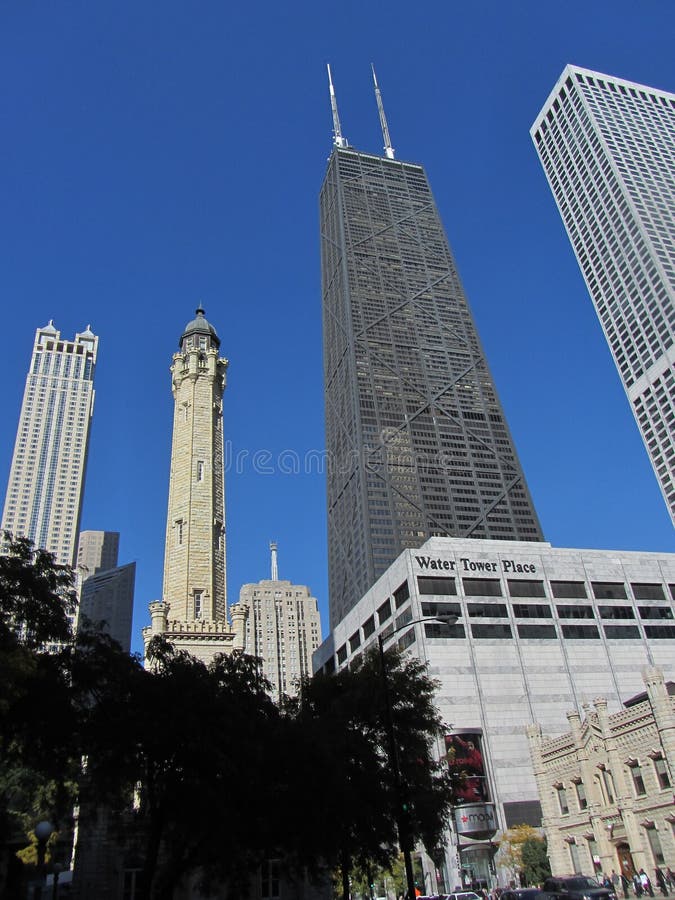 John Hancock Building imagen de archivo editorial. Imagen de avenida ...