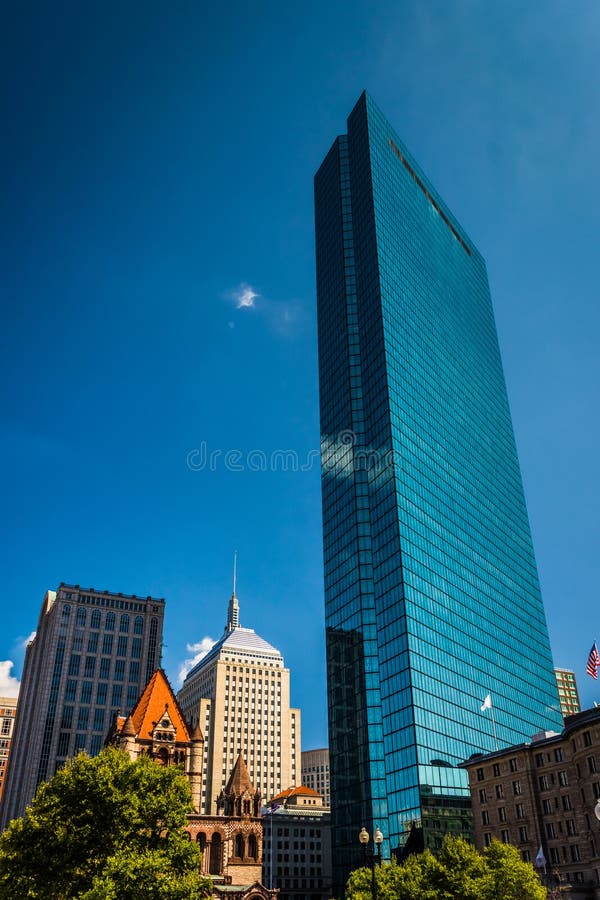 The John Hancock Building in Boston, Massachusetts. Stock Image - Image ...