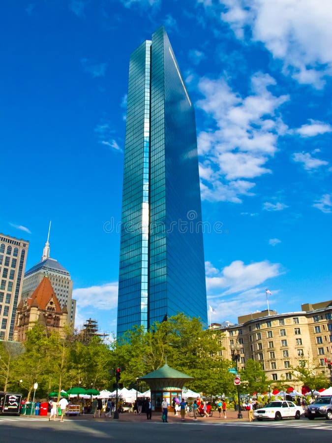 John Hancock Building at Copley Square, Boston USA Editorial ...