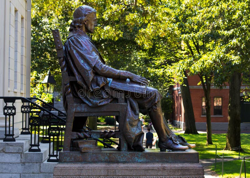 John Harvard Statue stock image. Image of architecture - 26661691