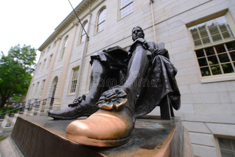 John Harvard Statue stock image. Image of architecture - 26661691