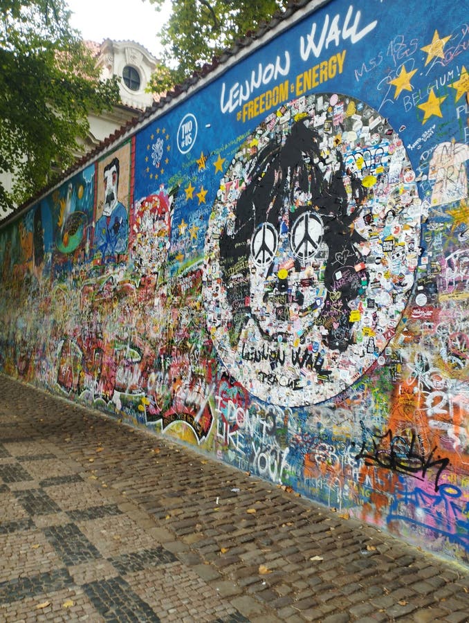 John Lennon Wall ,Art in Prague Editorial Photo - Image of prague, john ...
