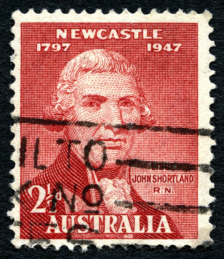 John Shortland Australian Postage Stamp Fotografía editorial - Imagen ...