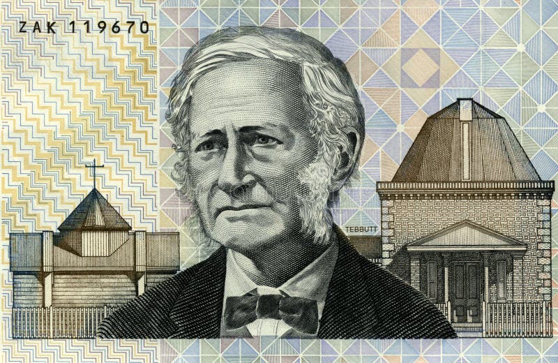 John Tebbutt, Astronomer, Featured on Bank Note Stock Image - Image of ...