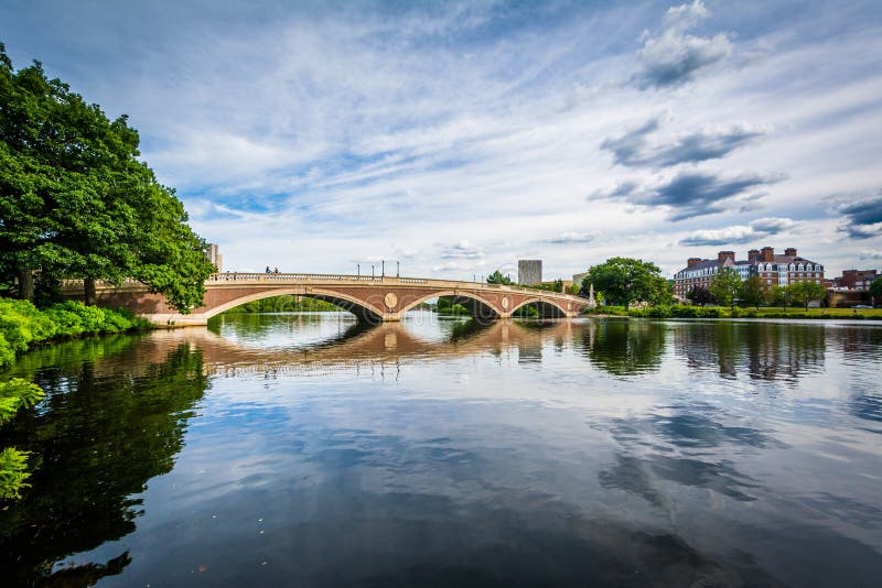 The John W Weeks Bridge and Charles River in Cambridge, Massachusetts ...