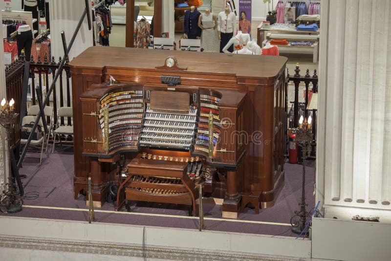 John Wanamaker Organ, Philadelphia Imagen de archivo editorial - Imagen ...