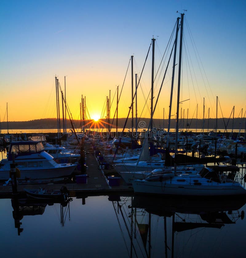 John Wayne Marina, Washington State Image stock - Image of washington ...