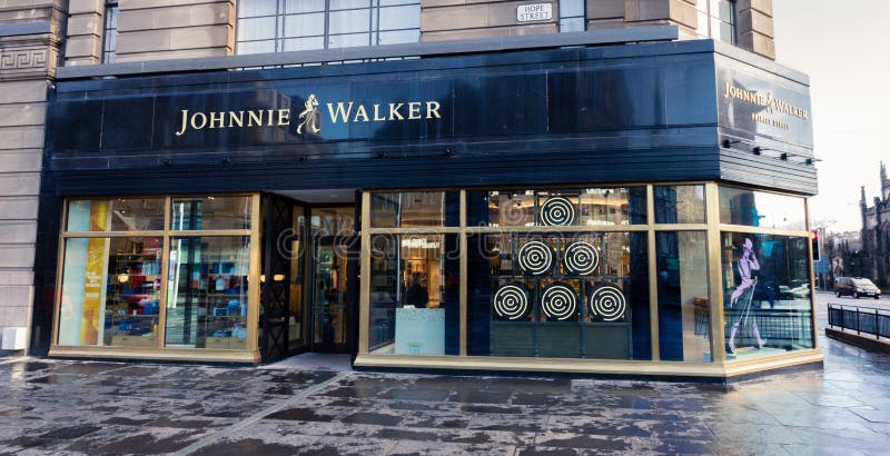 Johnnie Walker Store Princes Street in Edinburgh, Scotland Editorial Photo - Image of retail ...