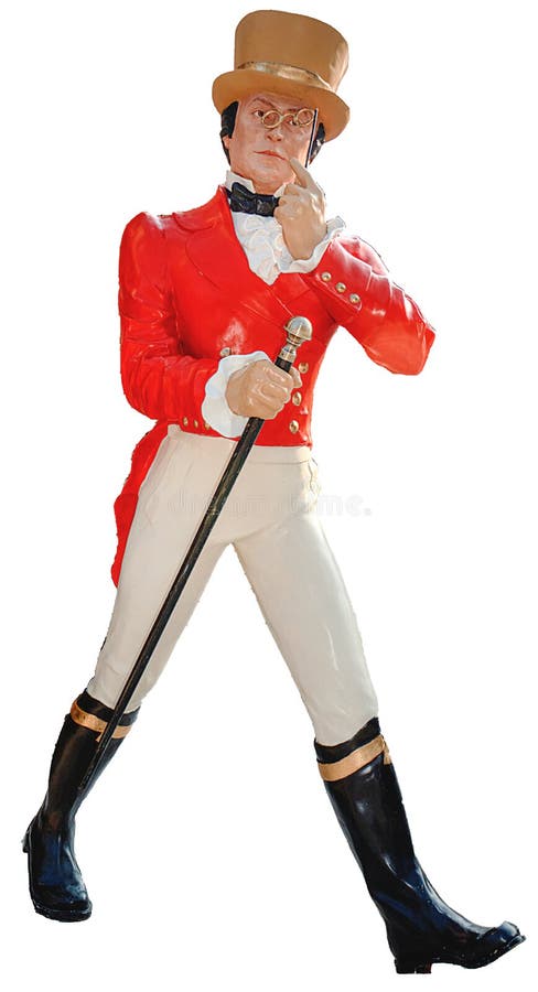 Johnnie Walker Whiskey - Striding Man Monument Statue Stock Photo ...