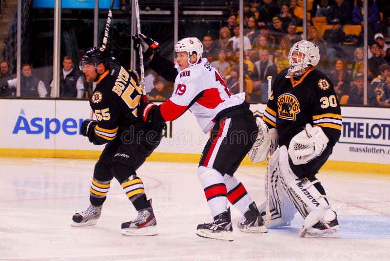 Tim Thomas and Johnny Boychuk Boston Bruins Editorial Stock Image ...