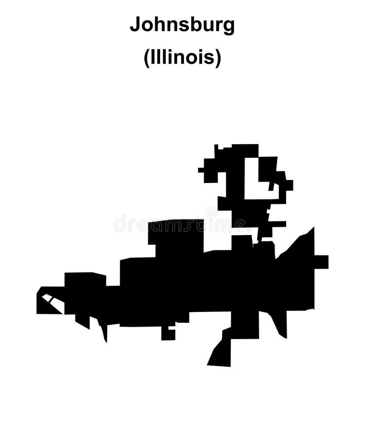 Johnsburg outline map stock vector. Illustration of johnsburg - 387243875