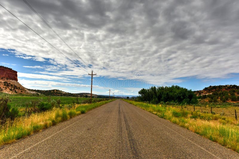 Johnson Canyon Road - Utah stock photo. Image of plateau - 75429220