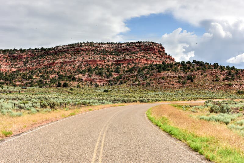 Johnson Canyon Road - Utah stock photo. Image of outdoors - 75429536