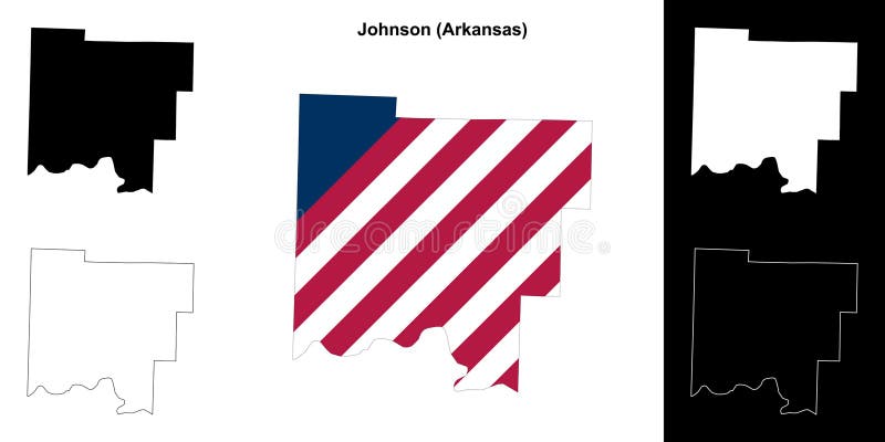 Johnson outline map stock illustration. Illustration of johnson - 323808420