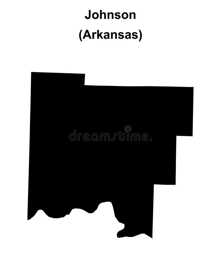 Johnson outline map stock illustration. Illustration of border - 357882526