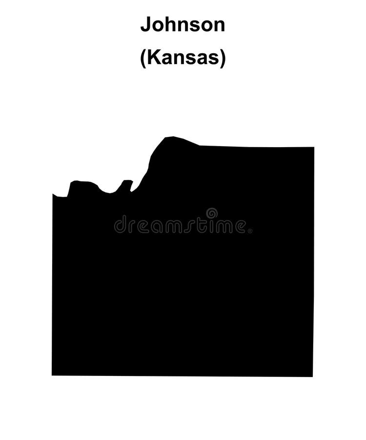 Johnson outline map stock vector. Illustration of contour - 361548340