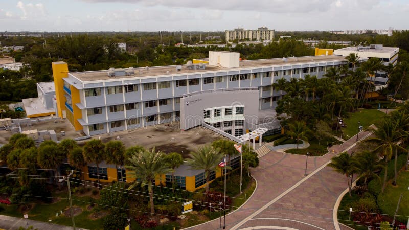 Johnson and Wales Miami Florida Campus Stock Image - Image of altitude ...