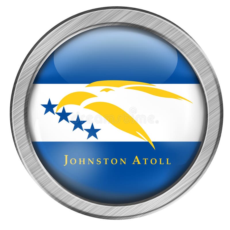 Johnston Atoll Territorial Flag, United States Stock Vector ...