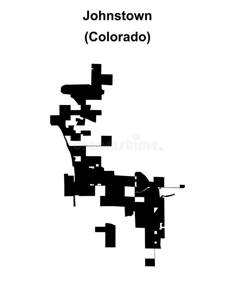 Johnstown outline map stock vector. Illustration of johnstown - 357246017