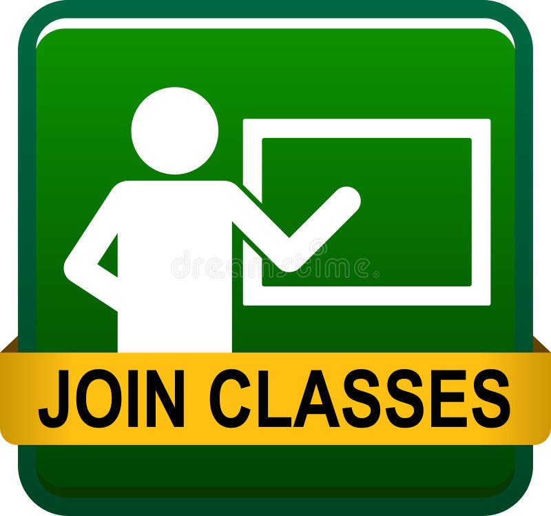 Join classes stock vector. Illustration of buttons, classes - 120719174