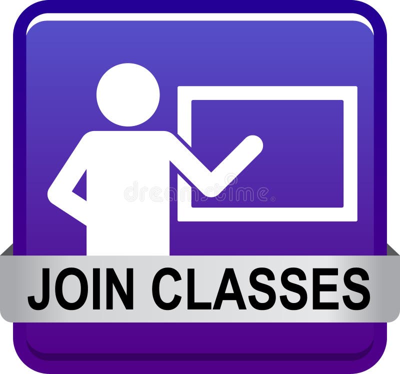 Join classes stock vector. Illustration of buttons, color - 120719303