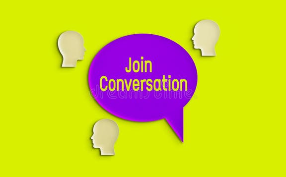 Join Conversation Text Message on Speech Bubble. Communication, Human ...