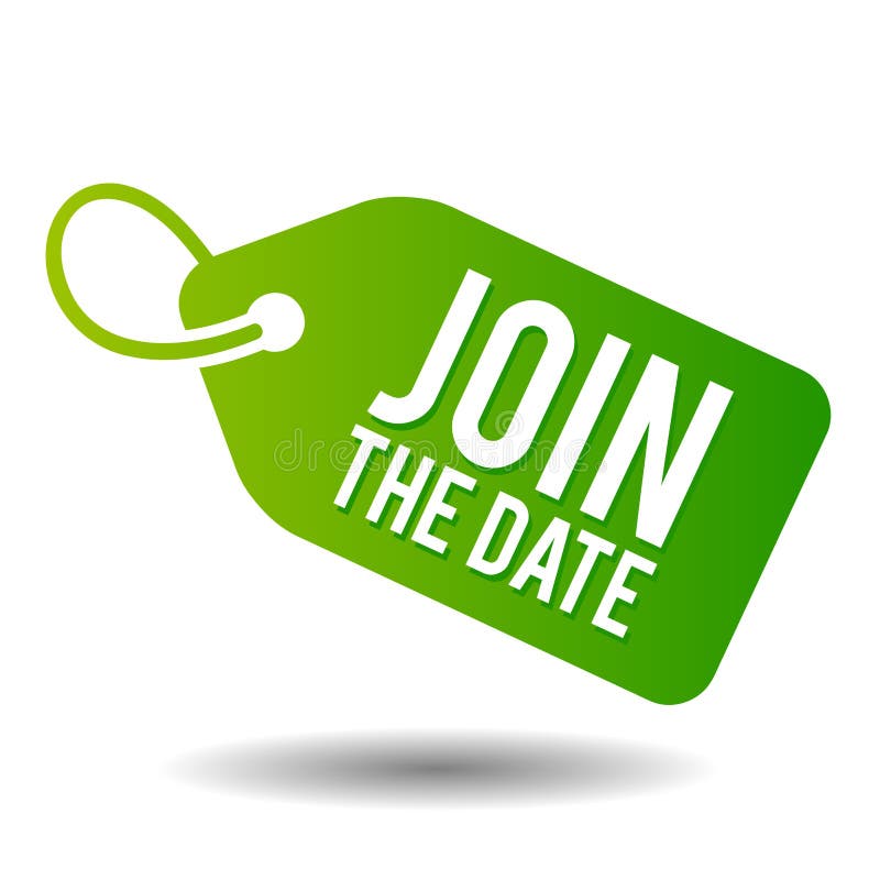 Join Us Now with Icon Hanging Door Sign. Stock Vector - Illustration of ...