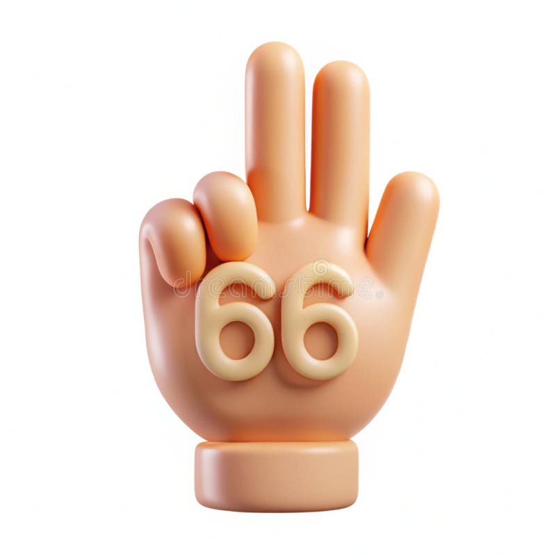 Join Hand Gesture 3D Icon Isolated Stock Illustration - Illustration of ...