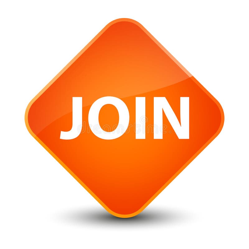 Join Elegant Purple Diamond Button Stock Illustration - Illustration of ...