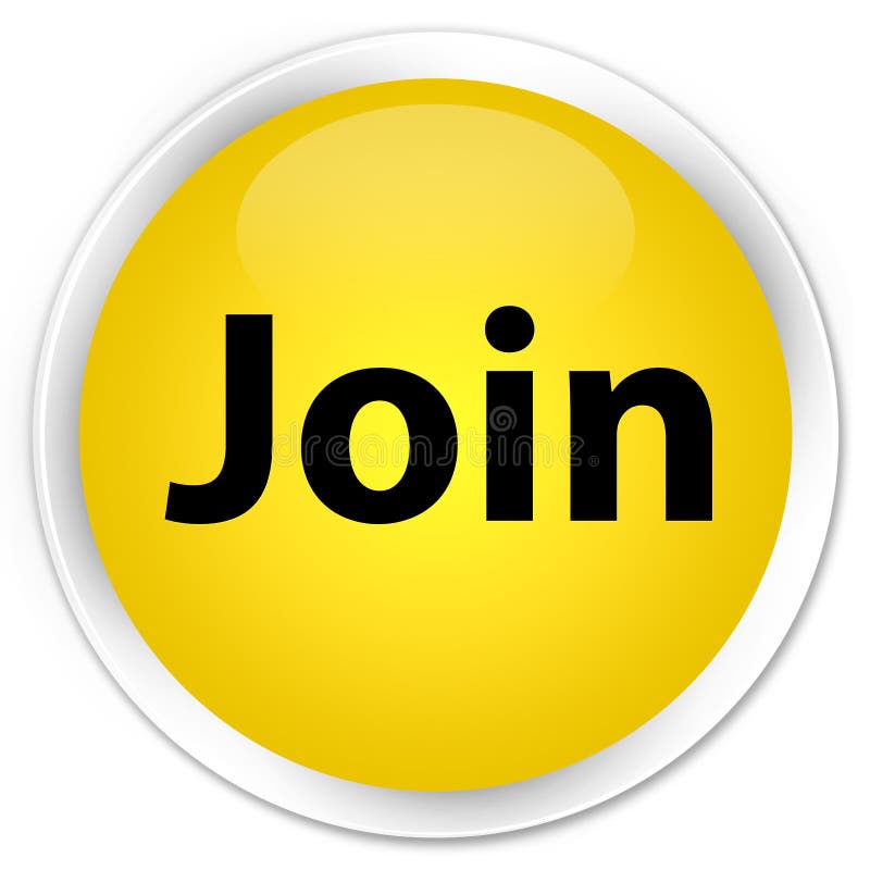 Join Now Yellow Vintage Stamp Stock Illustration - Illustration of ...