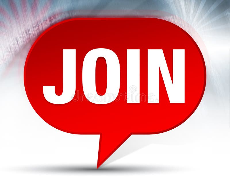 Join Red Bubble Background stock illustration. Illustration of together ...