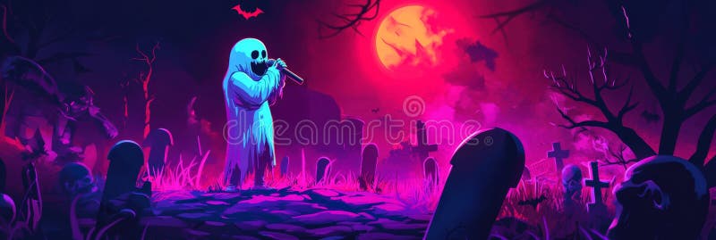 Join the Karaoke Fun at the Halloween Bash with a Ghostly Singer in a ...
