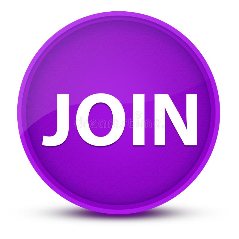 Join Luxurious Glossy Purple Round Button Abstract Stock Illustration ...