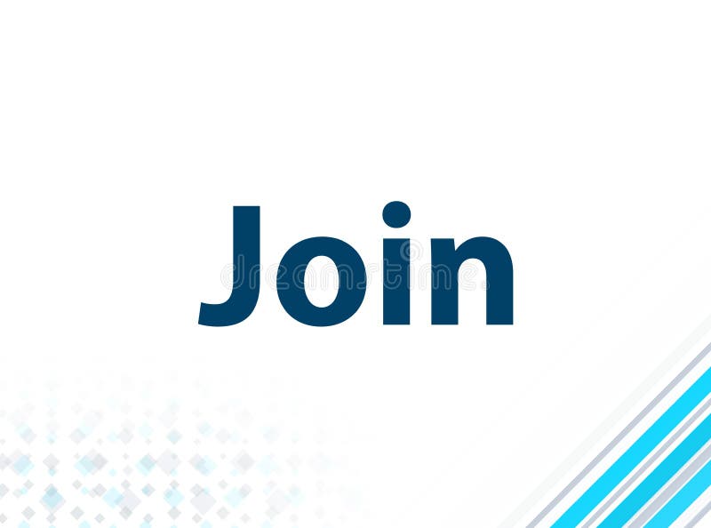 Join Modern Flat Design Blue Abstract Background Stock Illustration ...