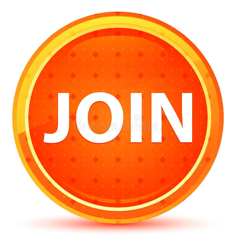 Join Natural Orange Round Button Stock Illustration - Illustration of ...