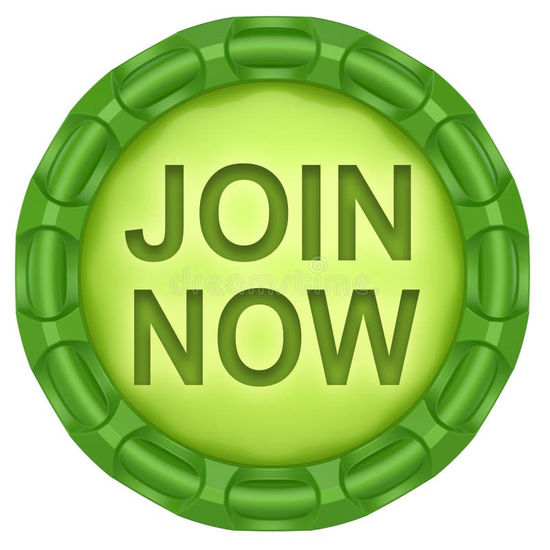 Join Us Now Round Buttons. Circle Eps10 Vector. Stock Vector ...