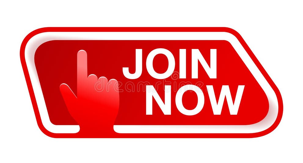 Join Now Button - Rounded Red Element Stock Vector - Illustration of offer, corners: 263984975