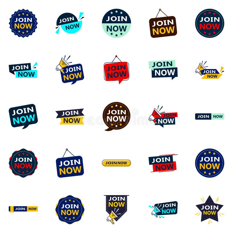 Join Now 25 Modern Typographic Elements for Promoting Joining in a ...