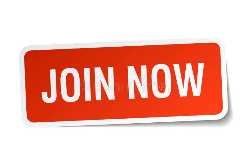 Join now vector sticker stock vector. Illustration of banner - 56744287