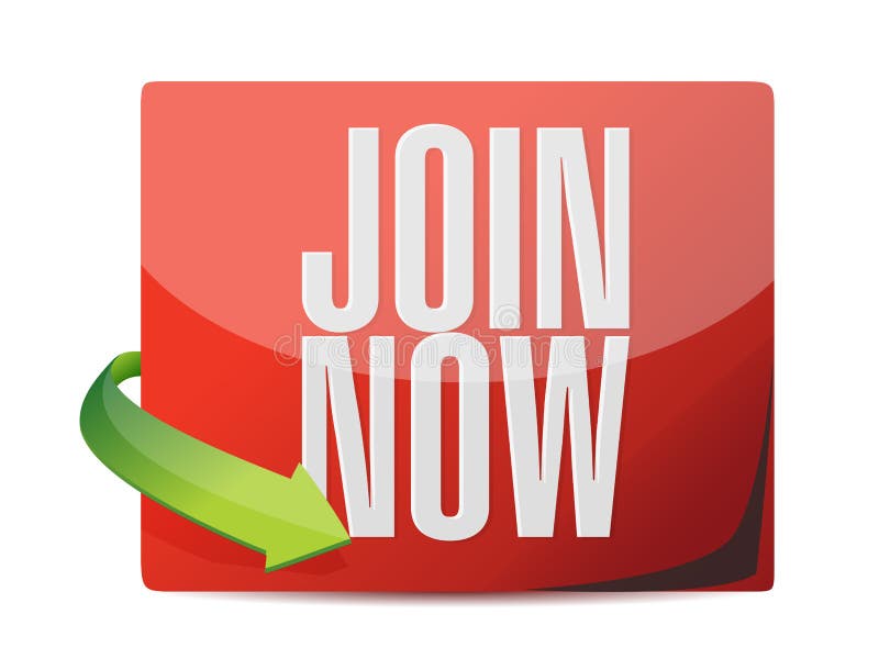 Join Now Sticker Illustration Design Stock Illustration - Illustration ...