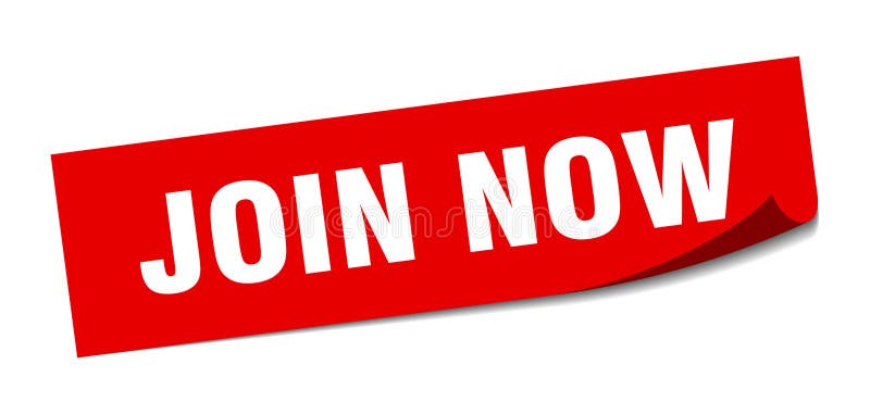 Join now sticker. stock vector. Illustration of insignia - 153451776