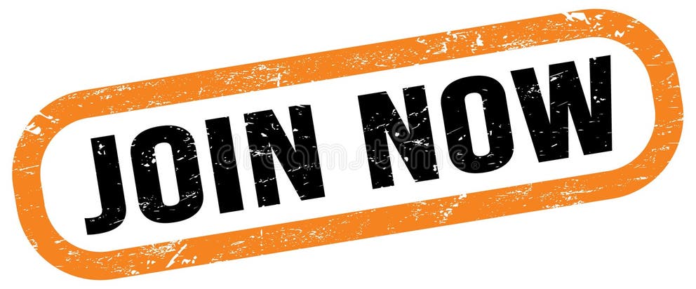 JOIN NOW, Text Written on Orange-black Stamp Sign Stock Illustration ...