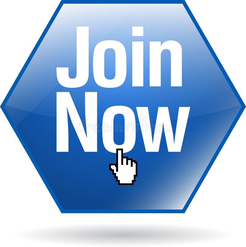 Join now web button stock illustration. Illustration of arrow - 120111186