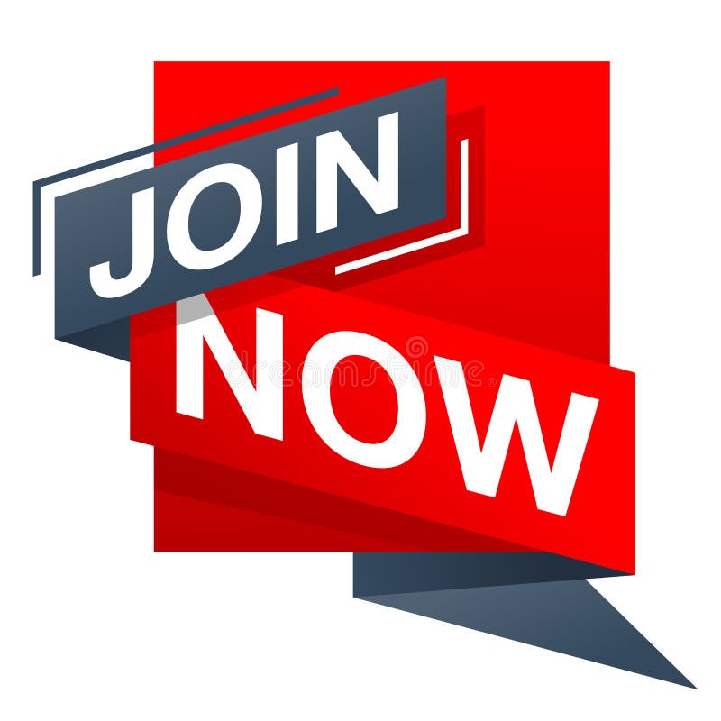 Join Us Now Button - Rounded Banner UI Elemen Stock Vector ...