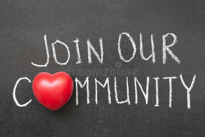 Join our community stock photo. Image of organization - 44018926