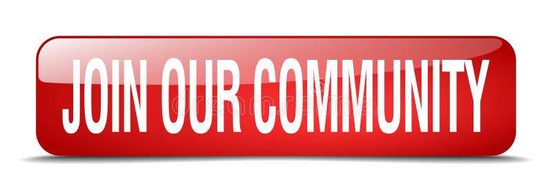 Join our community button stock vector. Illustration of banner - 119894068