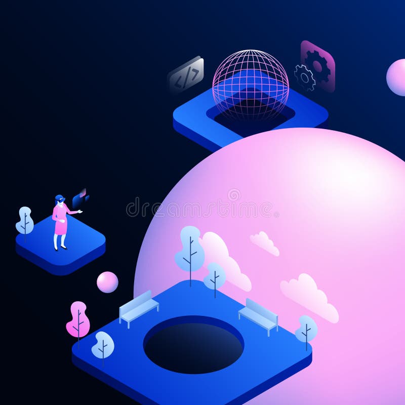 New Metaverse Stock Illustrations – 1,551 New Metaverse Stock ...