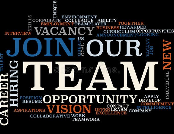 Join Our Team - Word Cloud stock illustration. Illustration of search ...