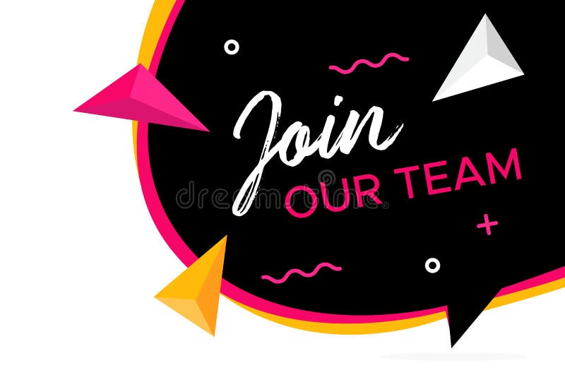 Join Our Team Banner Design. Work Poster. Vacancy Background Stock ...