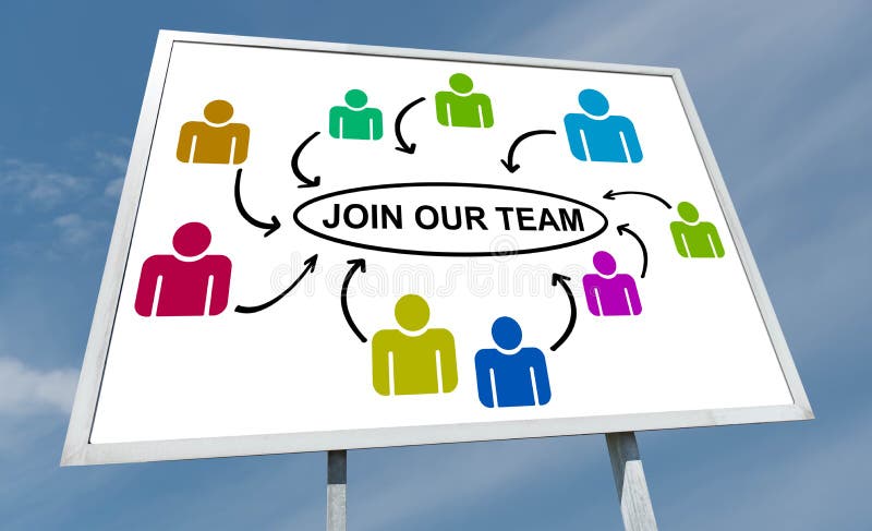 Join Our Team Concept on a Billboard Stock Image - Image of career ...